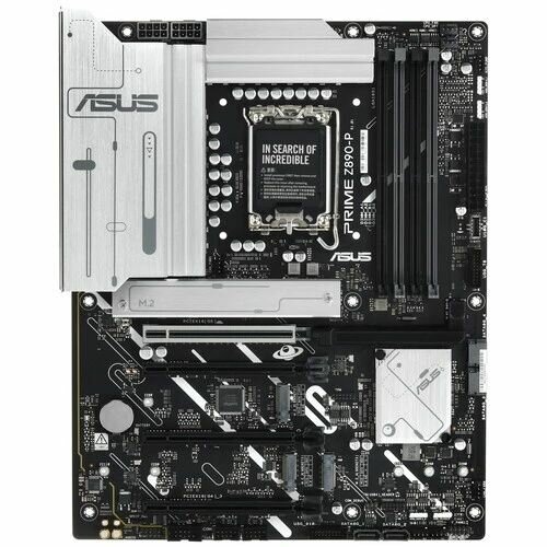 Материнская плата ASUS PRIME Z890-P - LGA 1851, Intel Z890, 4xDDR5-6000 МГц, 1xPCI-Ex16, 4xM.2, ATX
