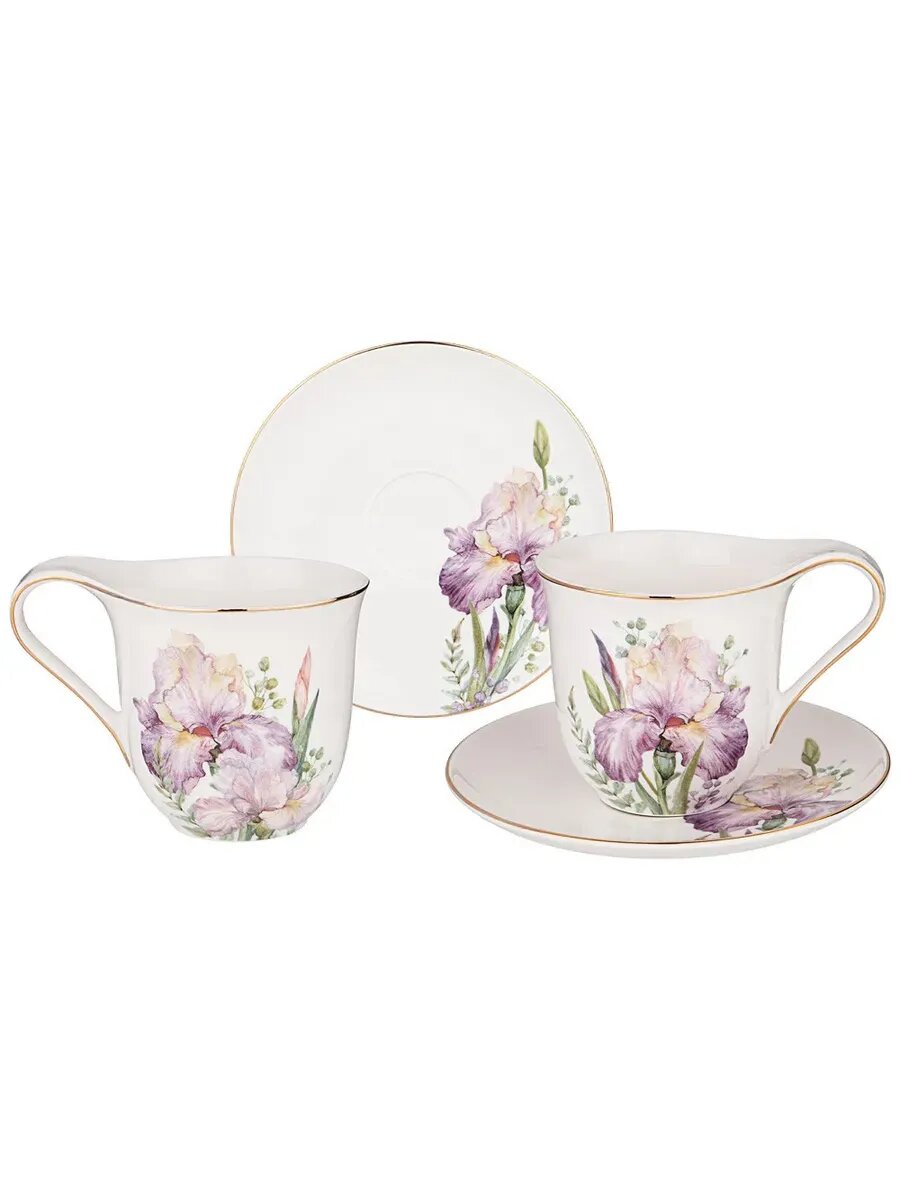 Набор чайный Irises 4 пр на 2 персоны 275 мл