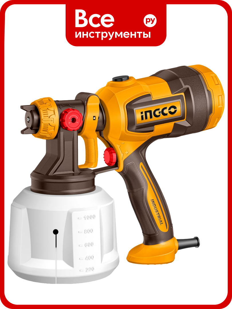 Краскораспылитель INGCO 530 Вт (8), INDUSTRIAL SPG4506
