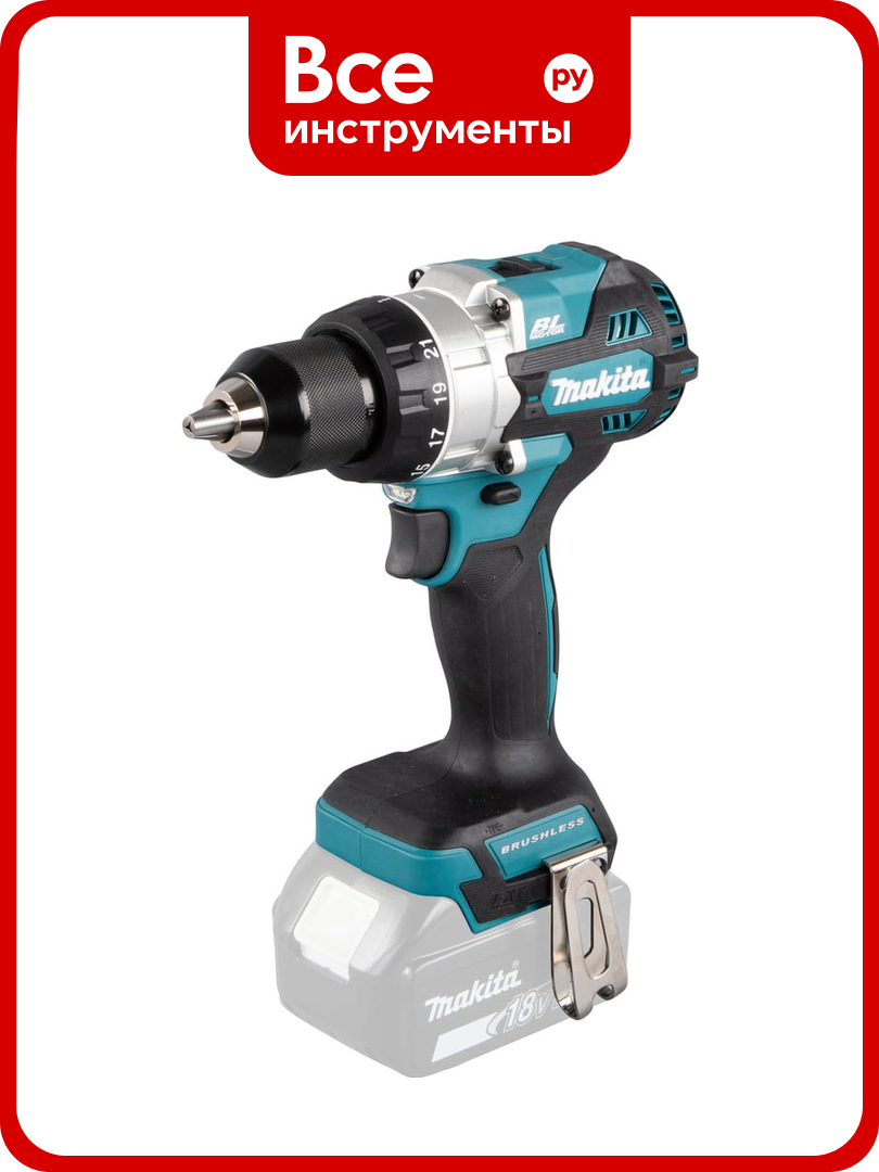 Аккумуляторная бесщеточная дрель-шуруповерт Makita DDF486Z