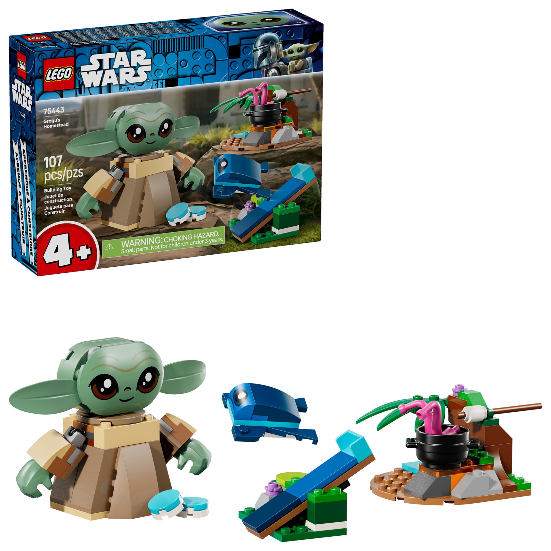 Конструктор LEGO Star Wars Дом грогу 75443, 107 деталей, от 4 лет