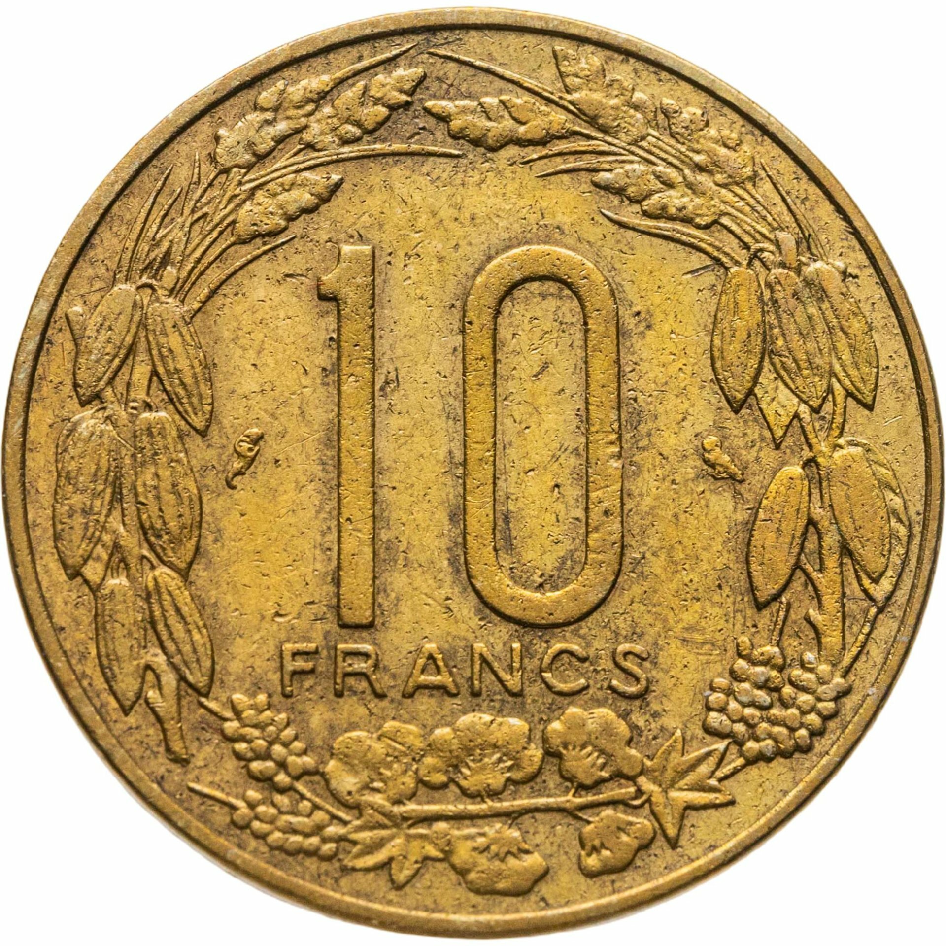Экваториальная Африка и Камерун 10 франков (francs) 1969