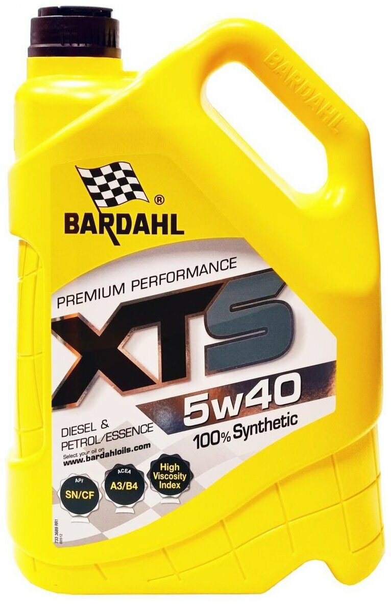 Масло моторное синтетическое Bardahl XTS 5W40 5 л 36893