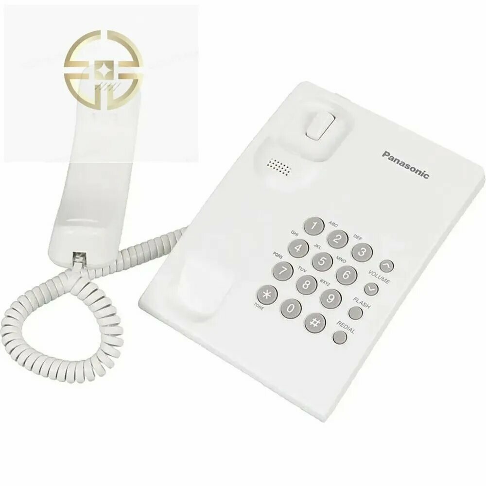 Проводной Panasonic KX-T670RUW белый — фото 1