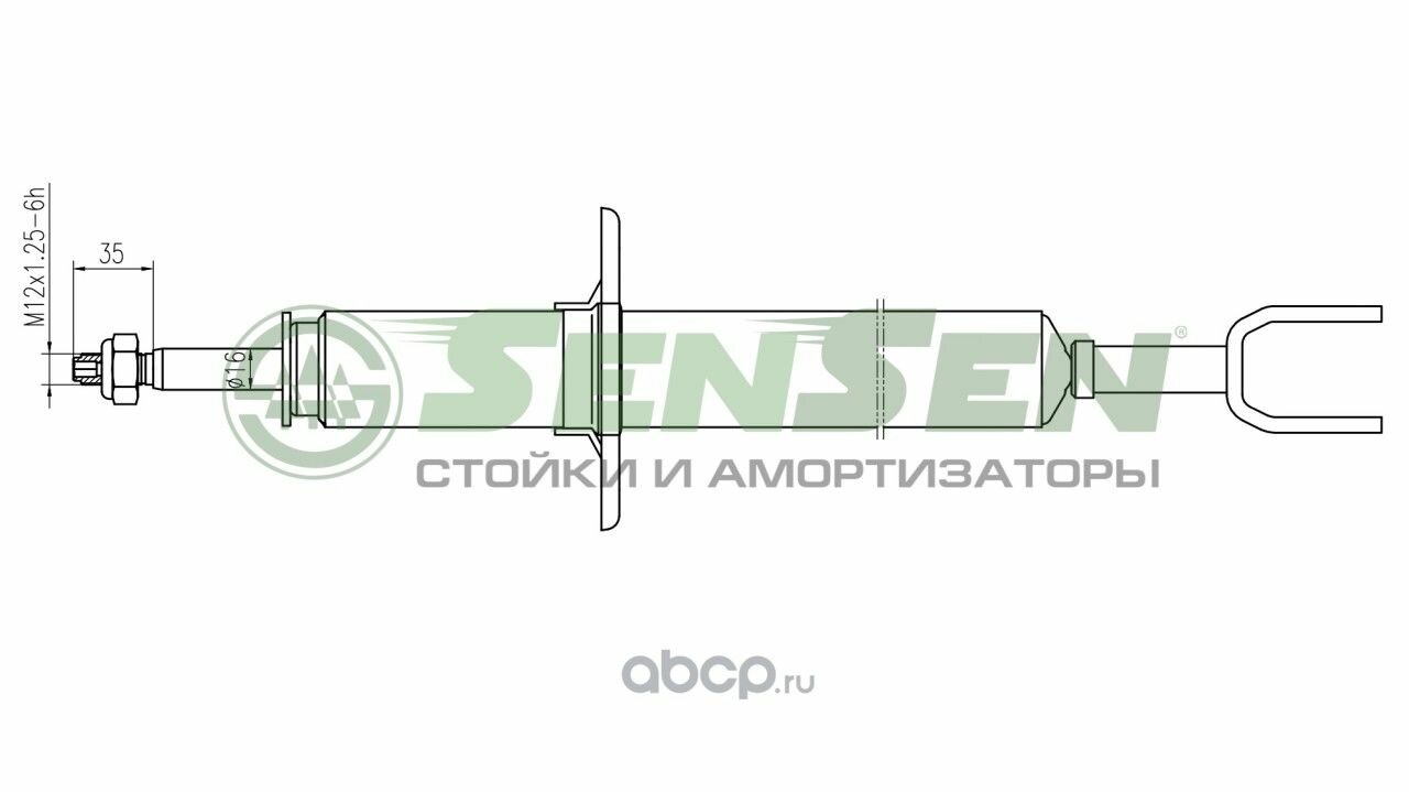 Амортизатор передний AUDI A4 B6, B7