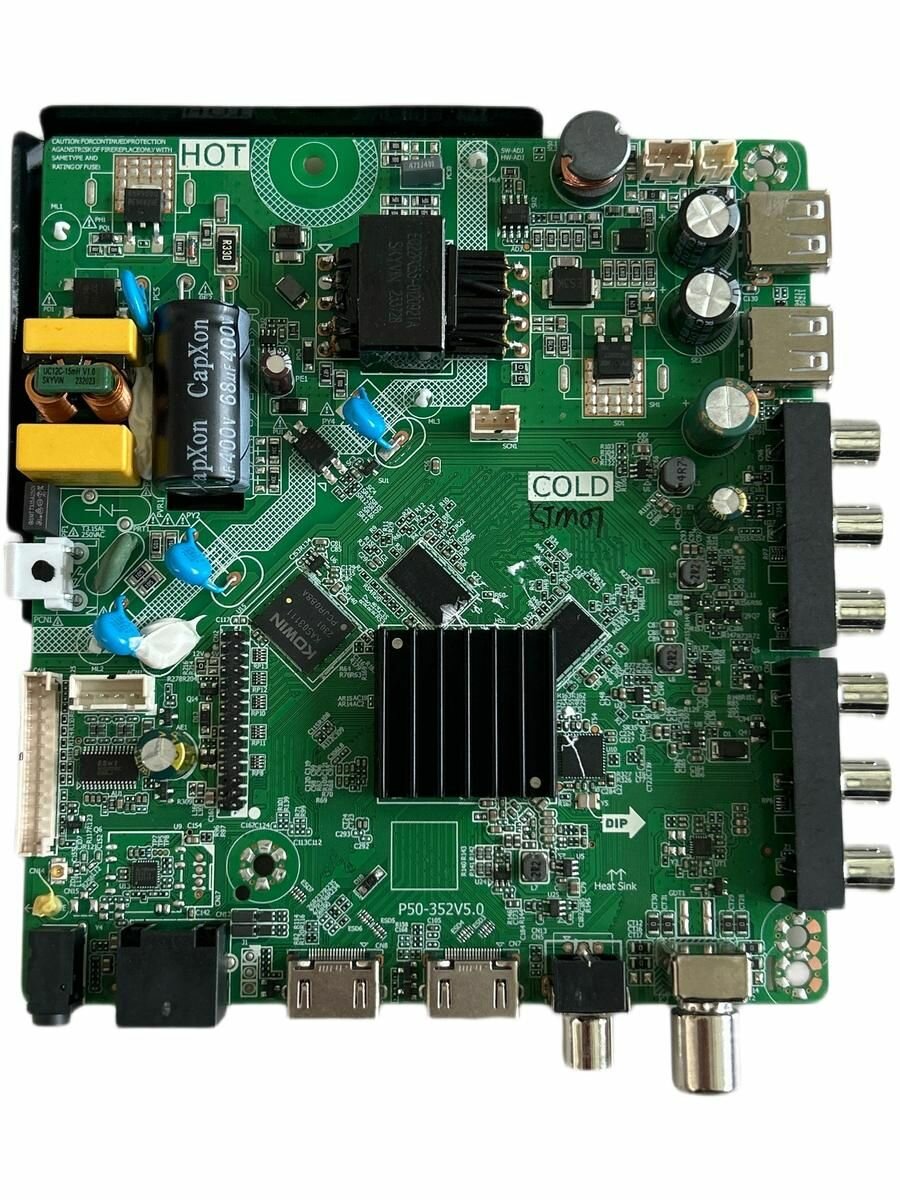 Плата основная (P50-3S2V5.0), для ТВ HI RX-32H01FB