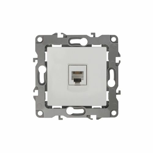 Розетка телефонная Эра12 12-3105-01 RJ11 IP20 бел. Эра Б0014711