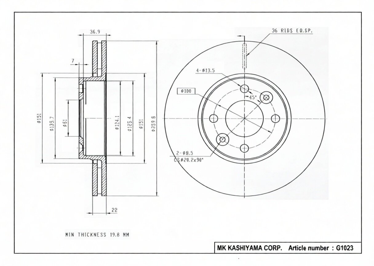 Диск тормозной передний RENAULT LOGAN / MEGANE II / LADA LARGUS / NISSAN TIIDA #C11/MICRA 03-/NOTE 0