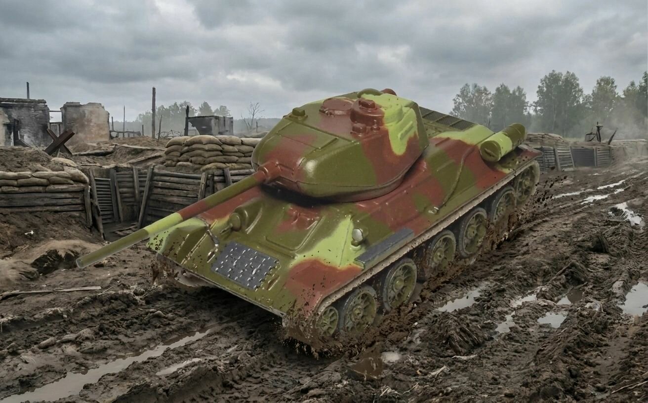 Масштабная модель 1/72, Танк Т-34/85