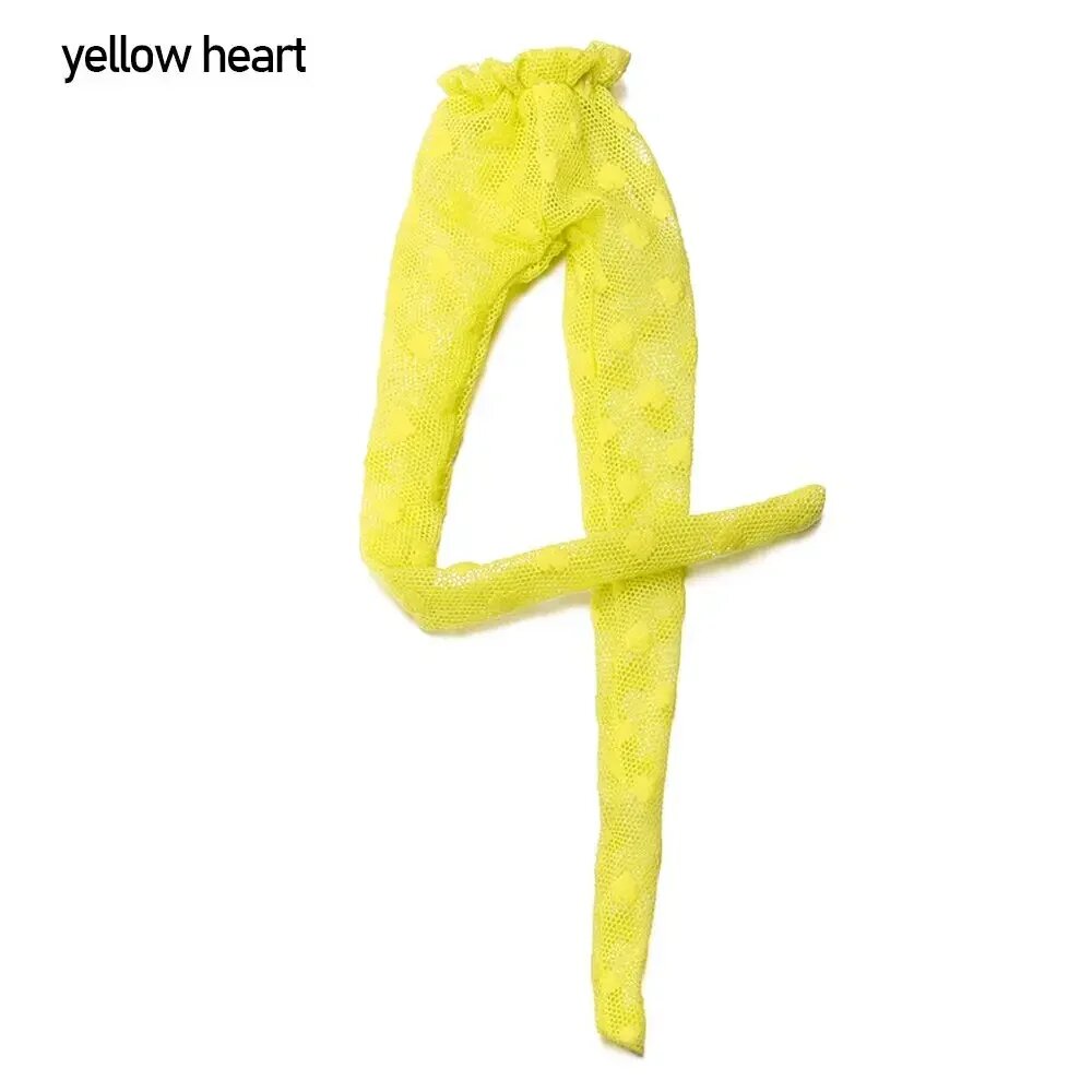 Желтые колготки для кукол с узором Love Heart