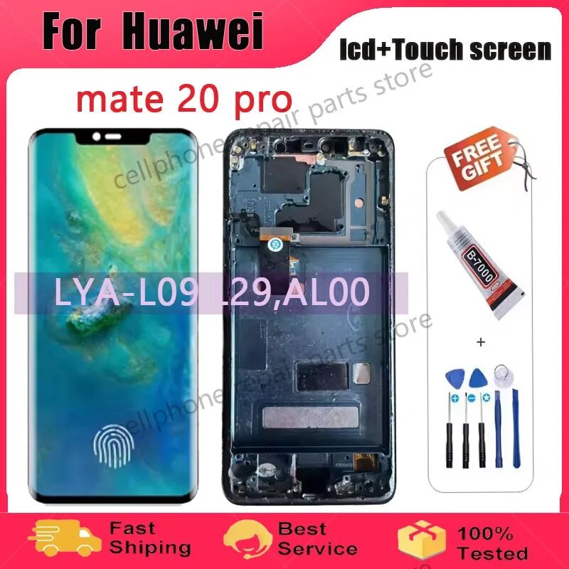 ЖК-дисплей в сборе Huawei Mate 20 Pro, LYA-L09/L29/AL00, TFT Green frame