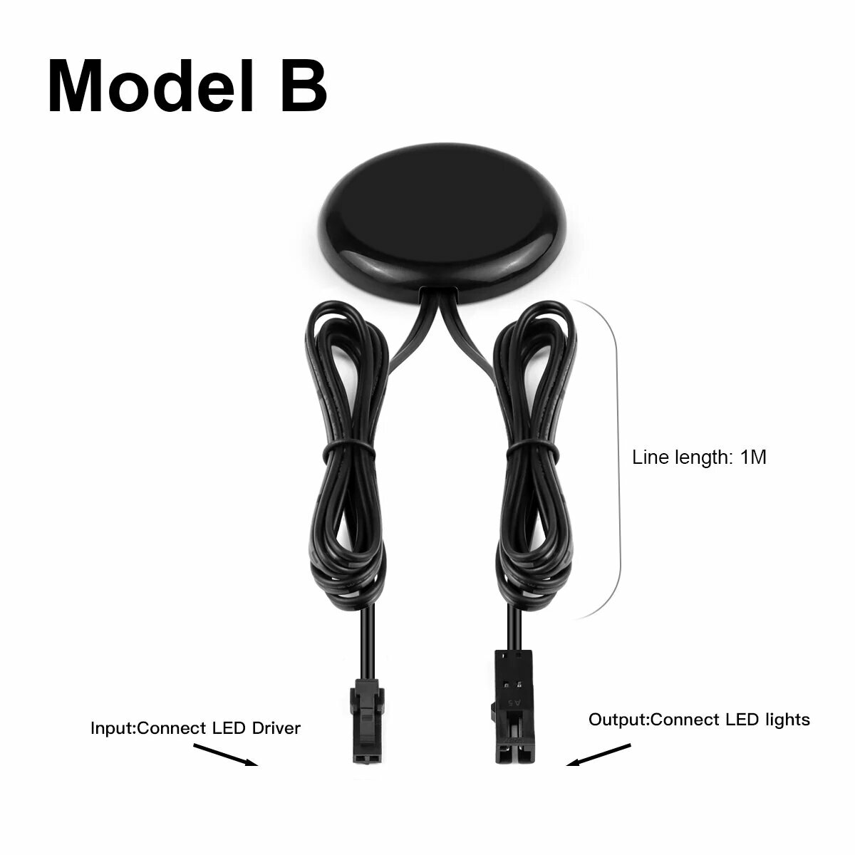 Ручной диммер CHNAITEKE для светодиодов 12В 5А/24В 3А Черный, Model B-Black