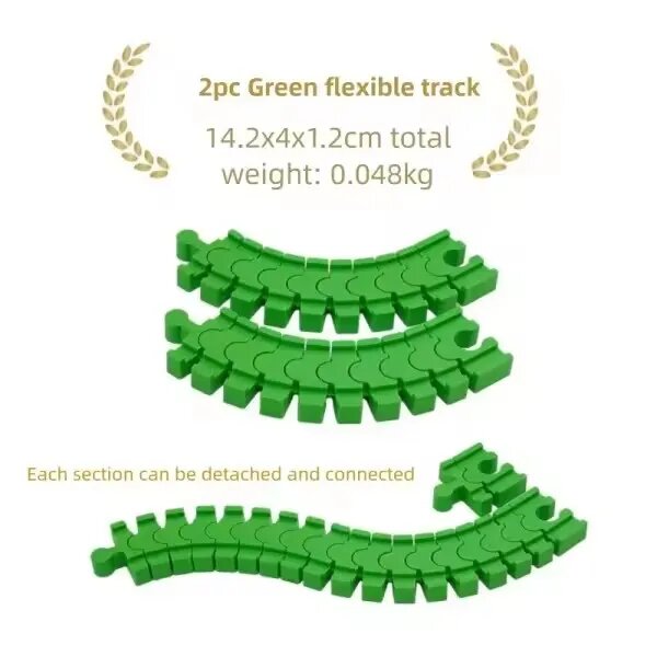 Деревянные аксессуары для железных дорог skxnier 1:22 Зеленый, 2 green flexi