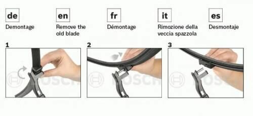 Щетка стеклоочистителя Bosch 3397009034 A034S