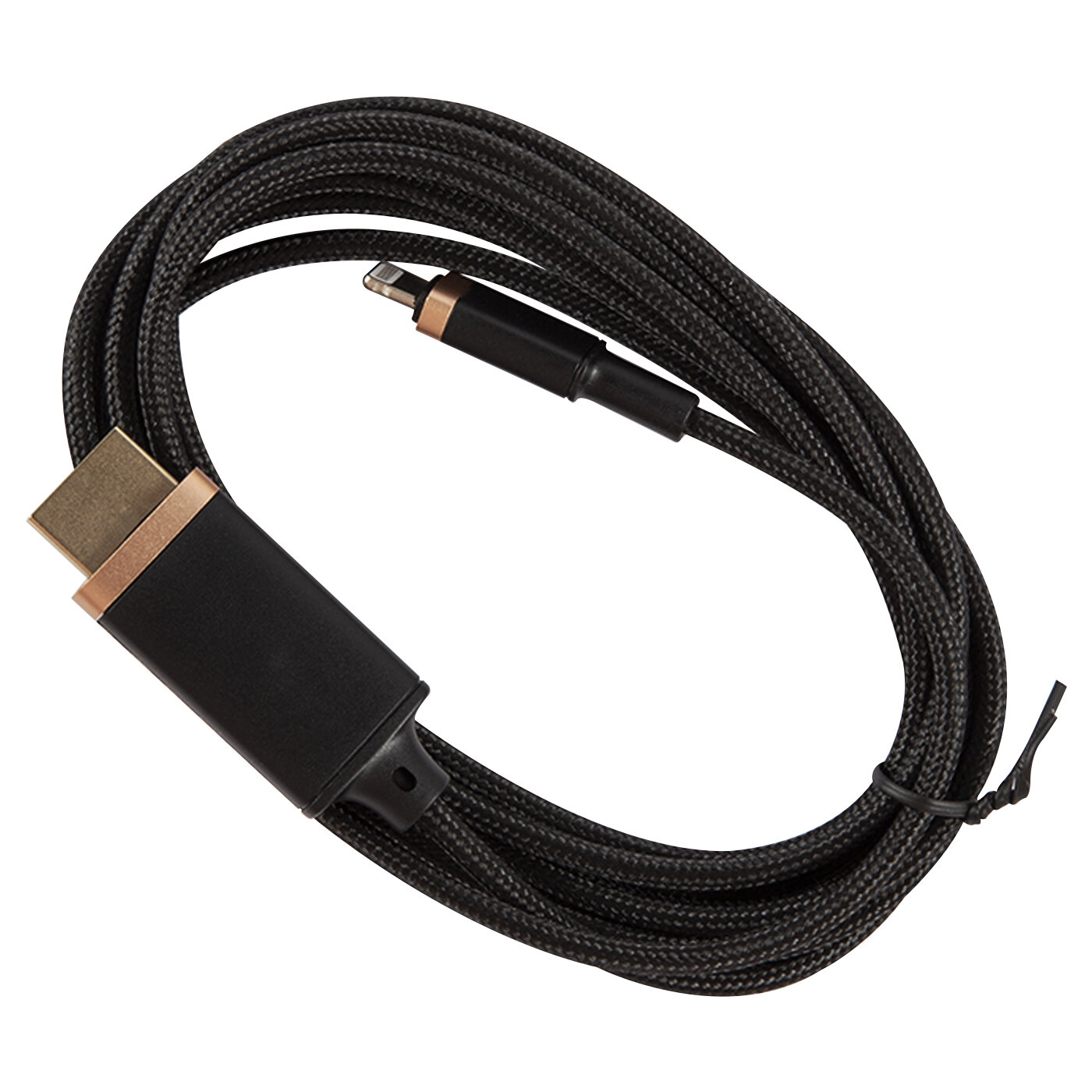 Высокоскоростной кабель USAMS US-SJ509 U70 HDMI - Lightning/Провод HDMI/Длина кабеля 2 метра/Переходник HDMI V1.4/HDMI кабель нейлоновая оплетка, черный
