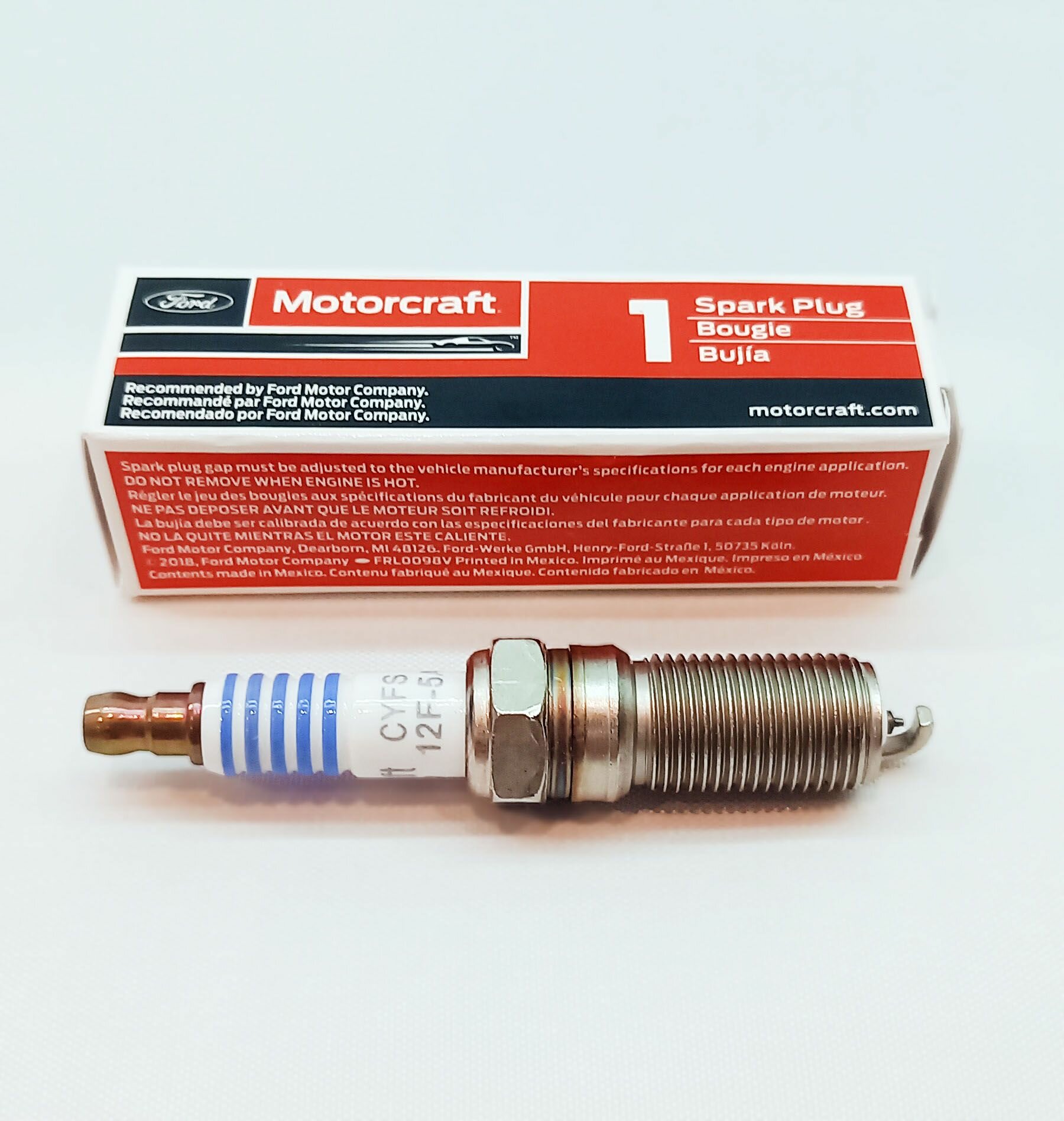 Свеча зажигания SP520A Platinum для форд эксплорер 2011- оригинал MOTORCRAFT / CYFS12F5 / SP-520AX