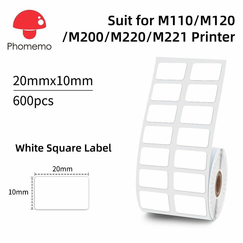 Термопринтер Phomemo M110 Bluetooth Белый, XP2010-600