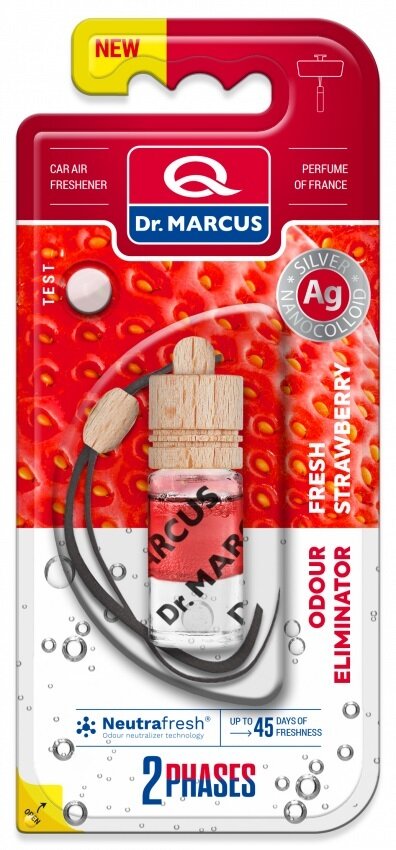 Освежитель воздуха Dr.Marqus 2 Phases Fresh Strawberry (2 фазы: нейтрализатор + ароматизатор) арт. 903