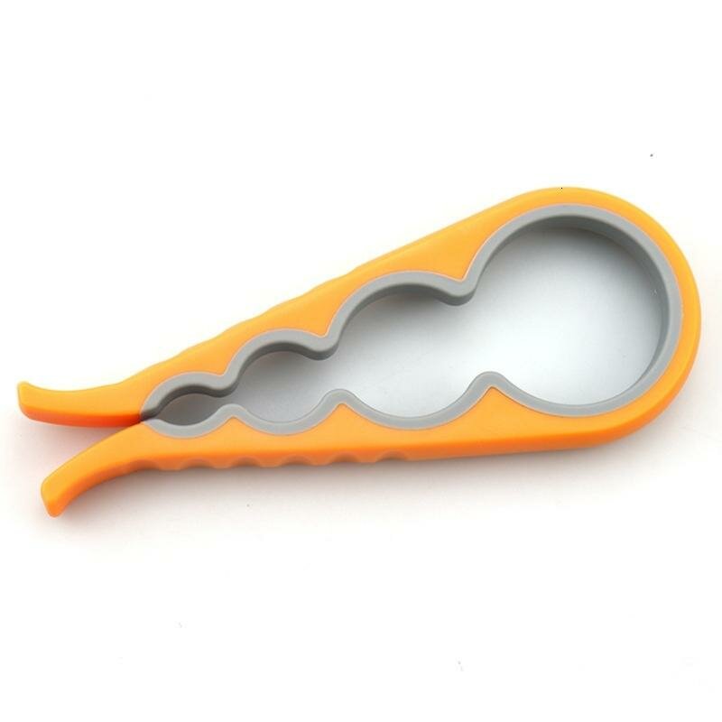Четырёхфункциональный консервный и бутылочный открыватель, Orange gray