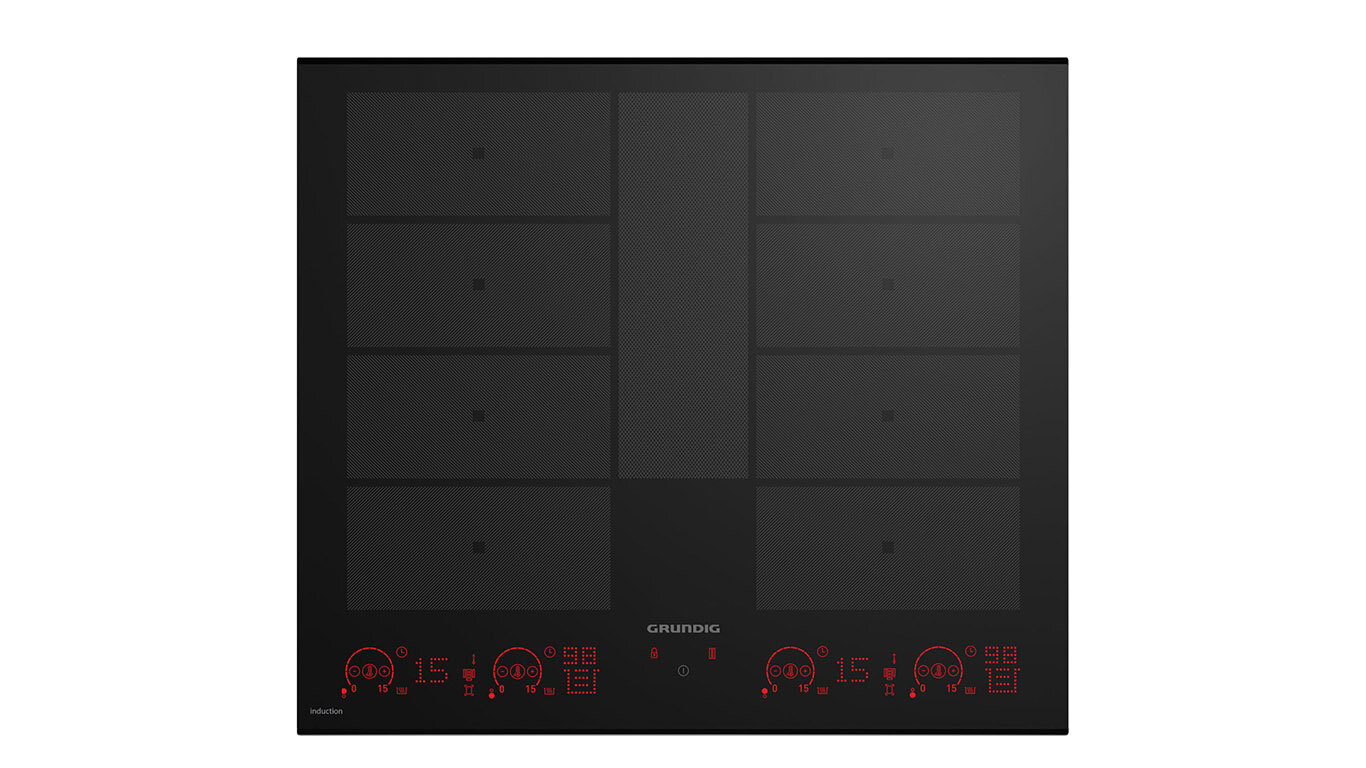 Керамическое стекло от варочной поверхности GRUNDIG 190264554 (580x510мм, снято с гарантийной техники)