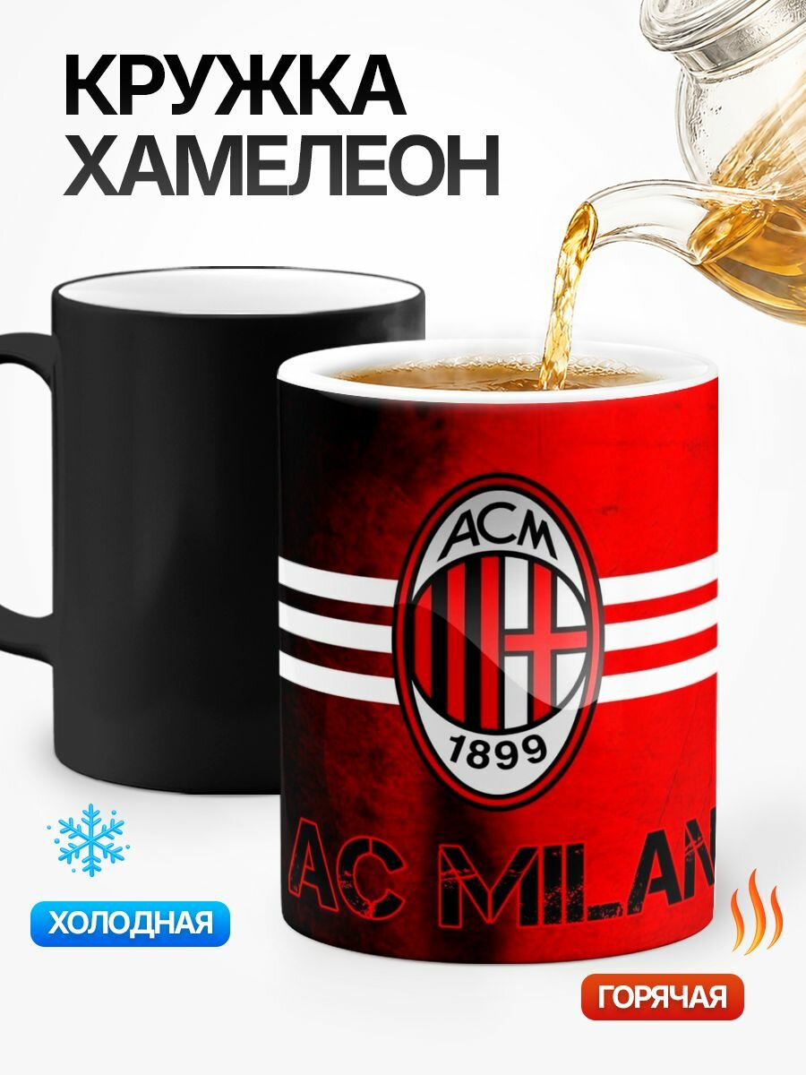 Кружка хамелеон AC Milan Милан
