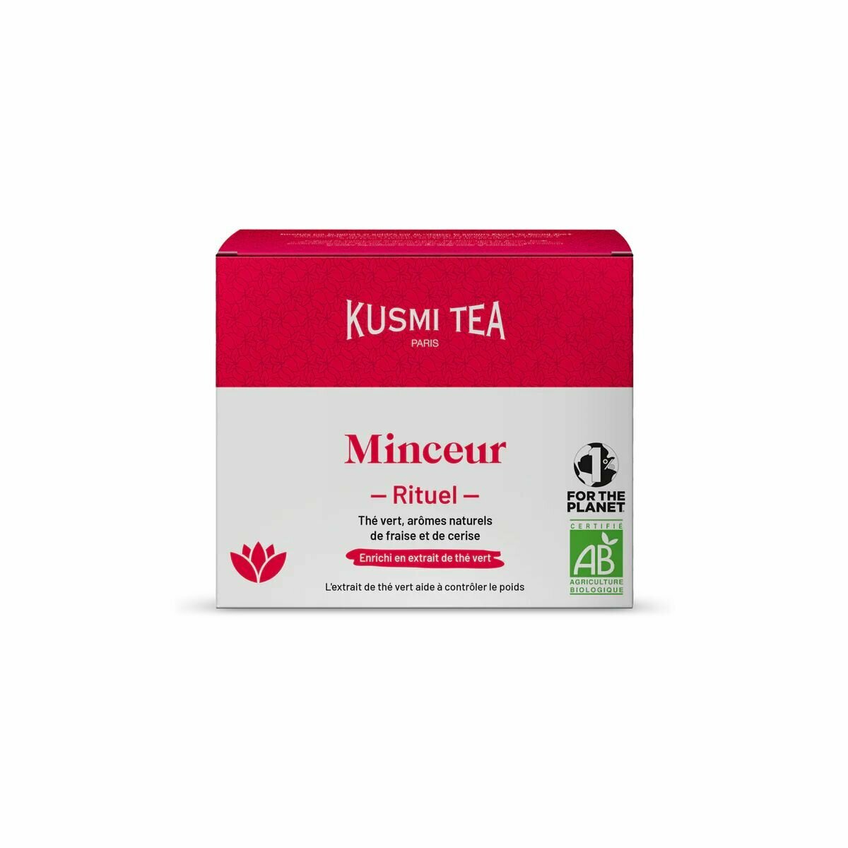 Чай зелёный для похудения с клубникой и вишней SLIM Organic