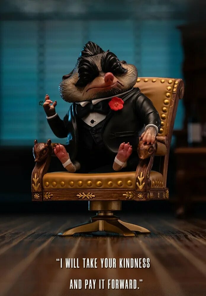 Фигурка GONG Сумасшедший город животных MR.BIG 4-дюймовые подвижные соединения 8cm кукла