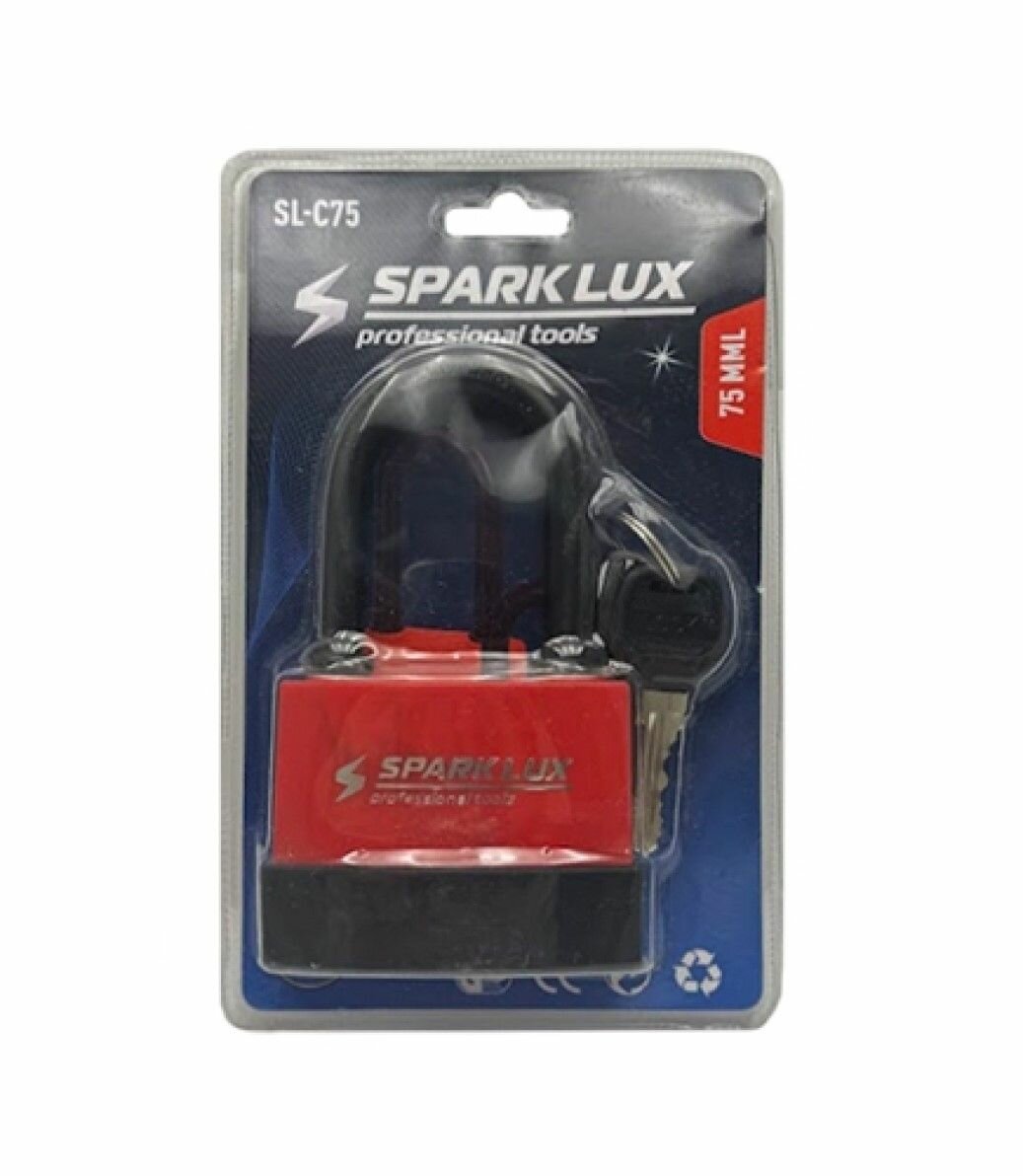 Замок навесной SPARK LUX с дужкой 84 мм и 4 ключами в комплекте