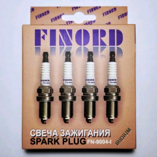 Свеча зажигания FINORD Lada Largus, Renault Logan, Clio II, III, Megane II, III иридиевая FINORD арт. FN9004I - высокое