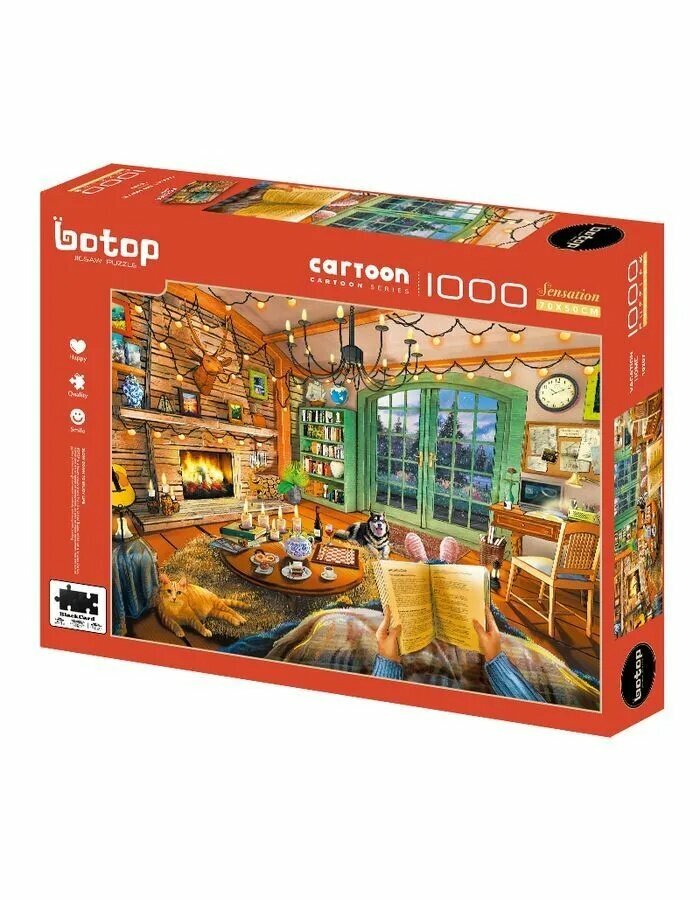 Пазл Botop Каникулы (1000 деталей с клеем, скребком и постером)