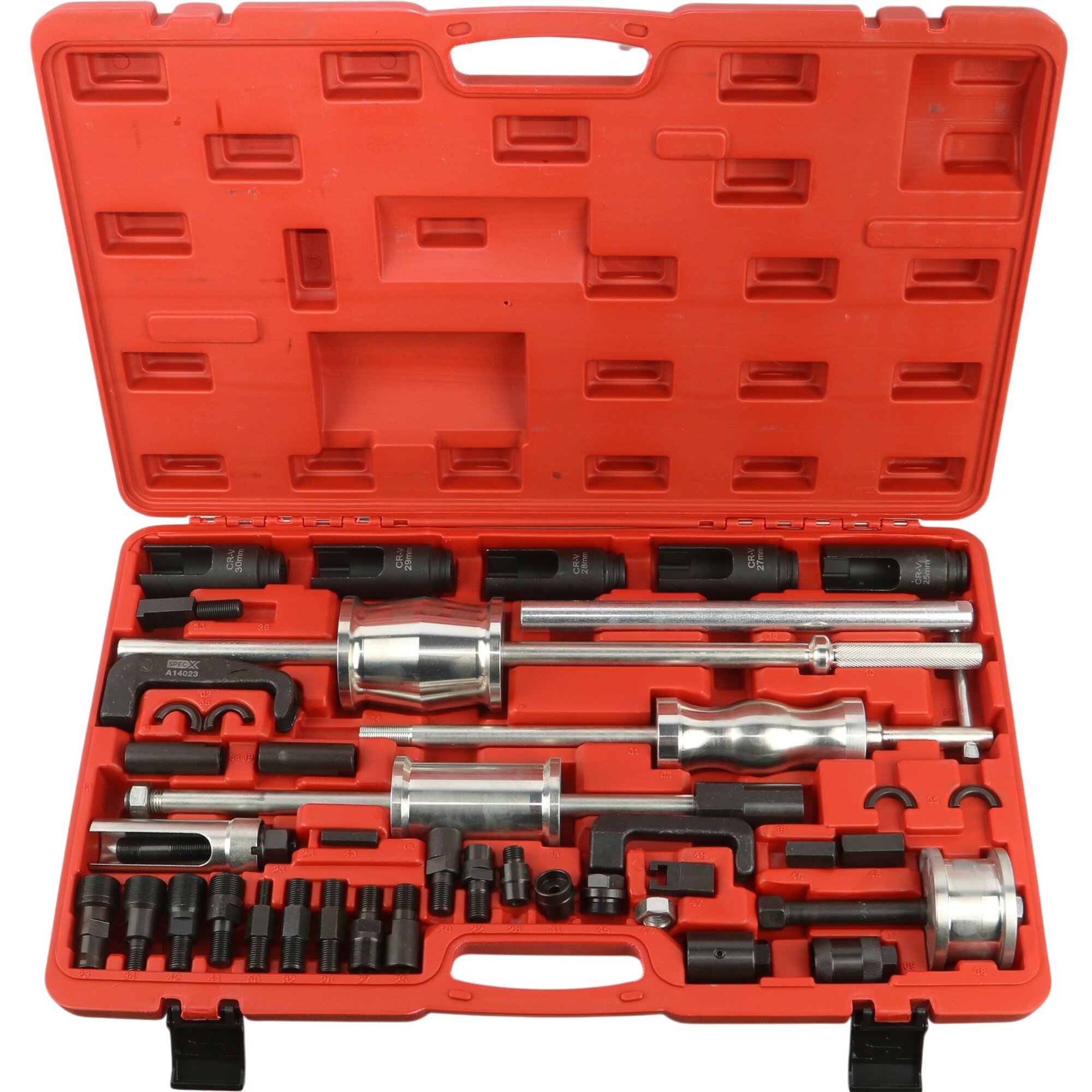 SpecX A14023 Съемник дизельных форсунок с обратным молотком, 40 пр