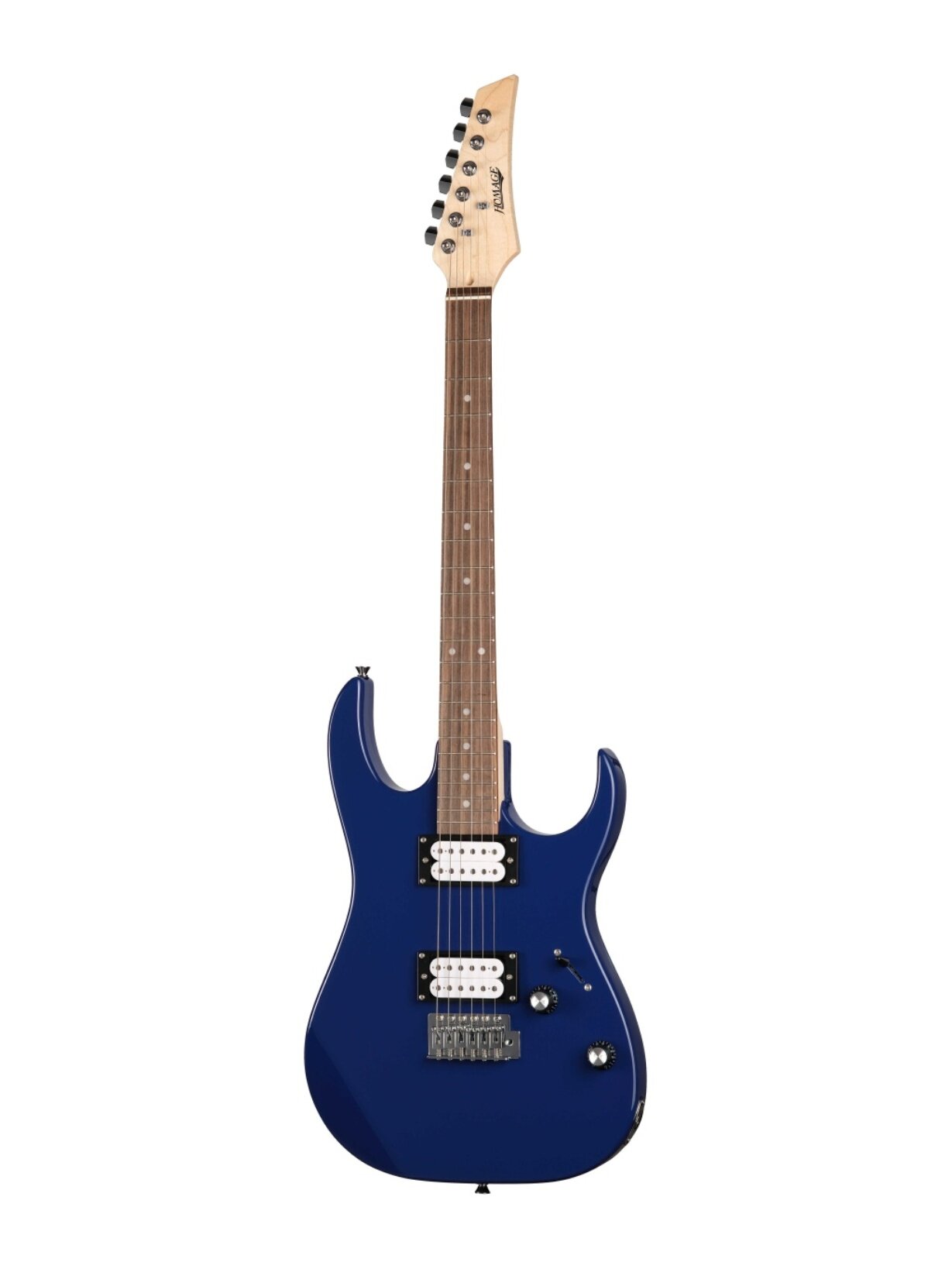 Электрогитара Homage HH HEG341Blue, корпус дерево, гриф клен, мензура 25,5 дюймов