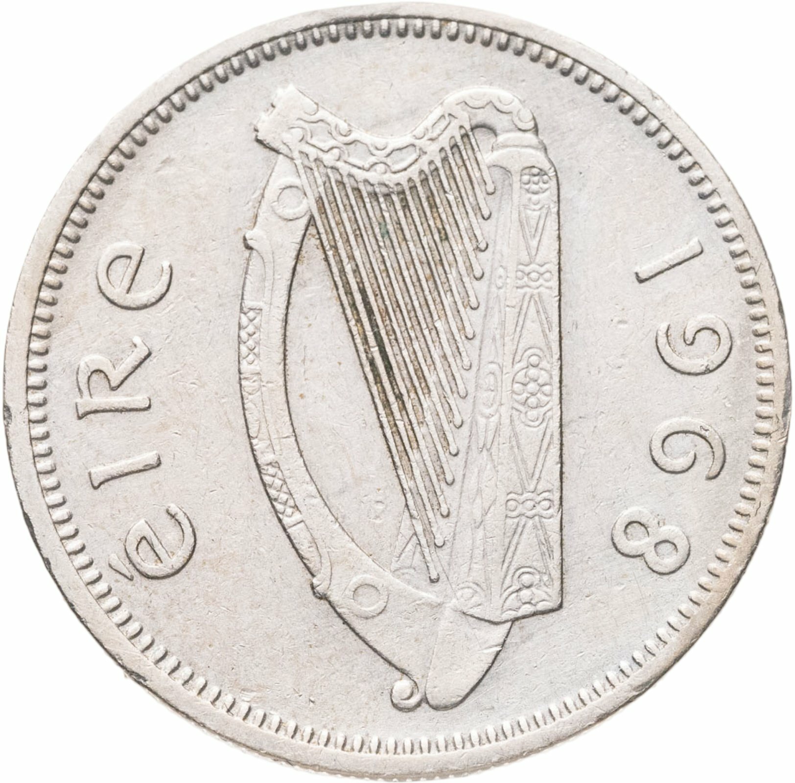 Ирландия 1 шиллинг shilling 1968, Мельхиор медь-никель, в сохранности VF-XF