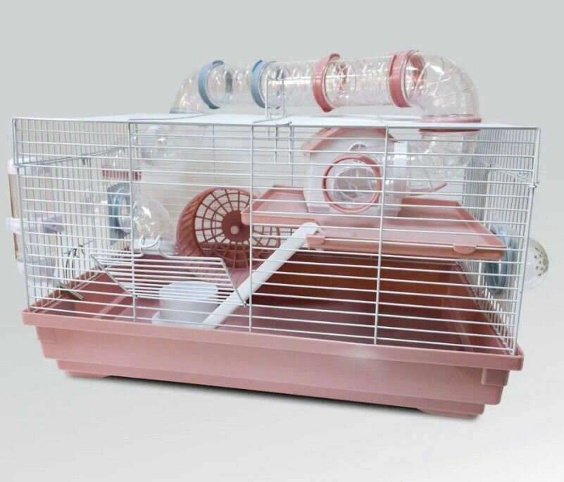 Клетка для грызунов Kredo 511B 47х30х27 см, розовый
