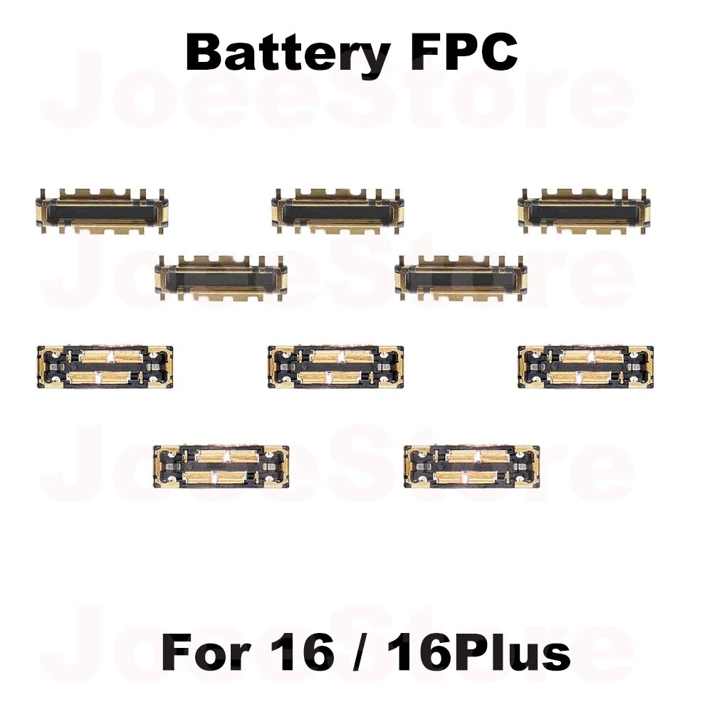 5 шт. разъем FPC для аккумулятора для iPhone X XS XR 11 12 13 14 15 16 Pro Max 8 5x For 16 16Plus