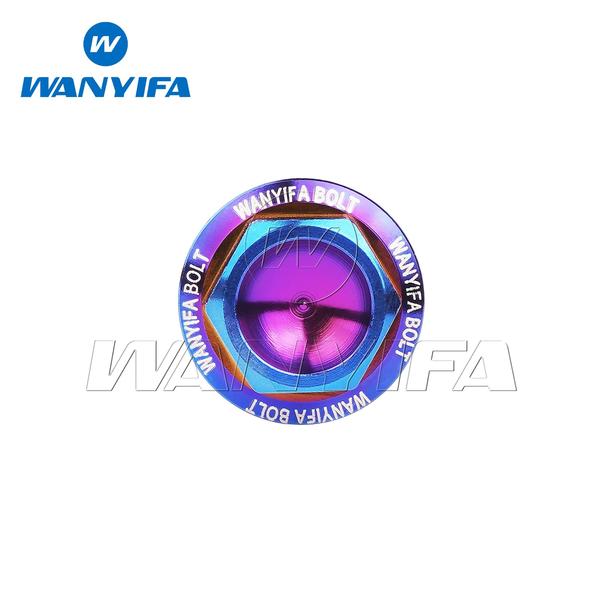 Wanyifa титановые болты TC4/GR5 M7x10 15 20 25 30 35 40 45 50 мм Burn blue, 20mm