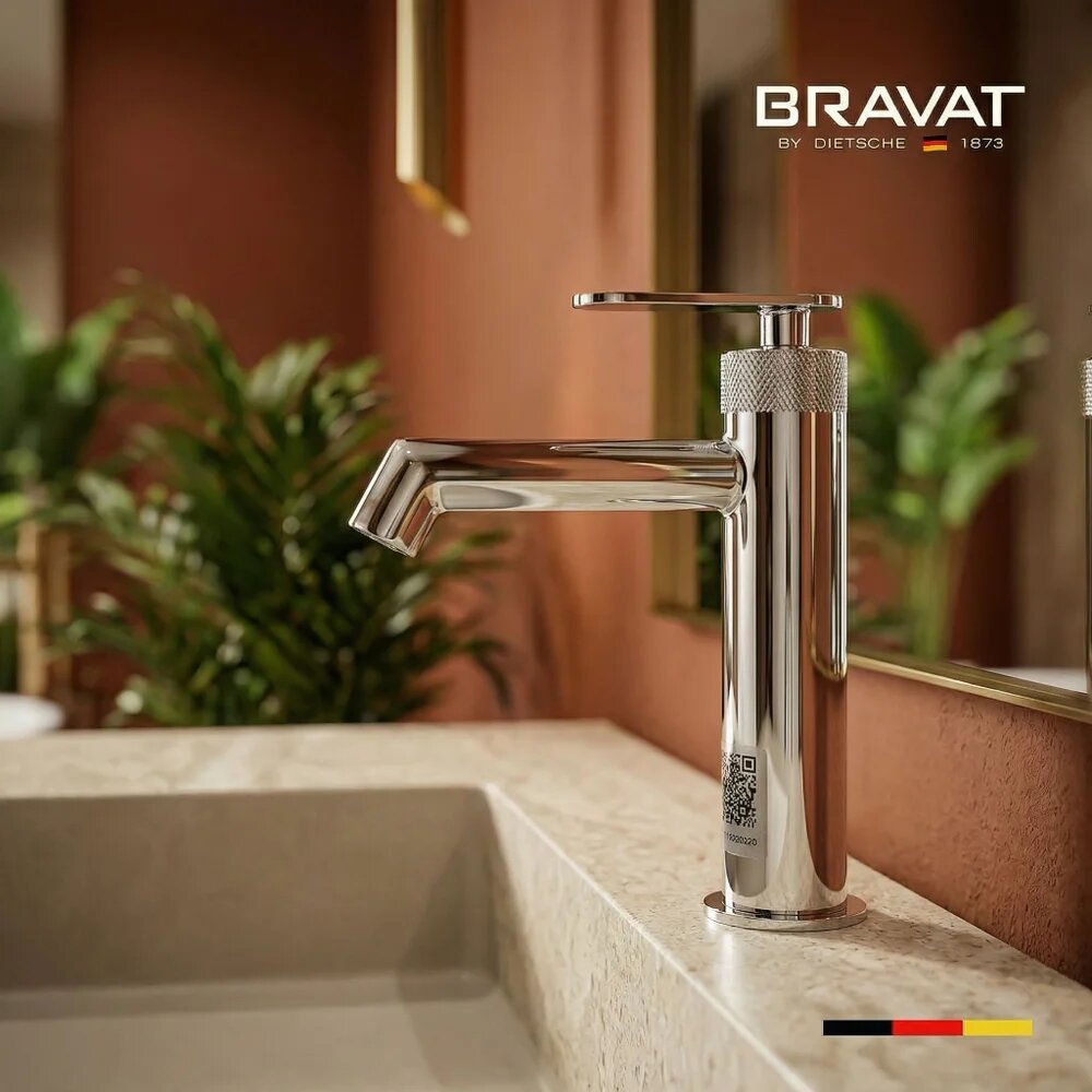 Смеситель для раковины цвет хром BRAVAT F1789920CP-SW