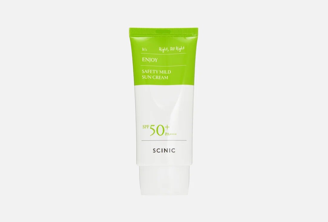 SCINIC Enjoy Safety Mild Sun Cream SPF50+ PA++++ Солнцезащитный крем для лица 50г