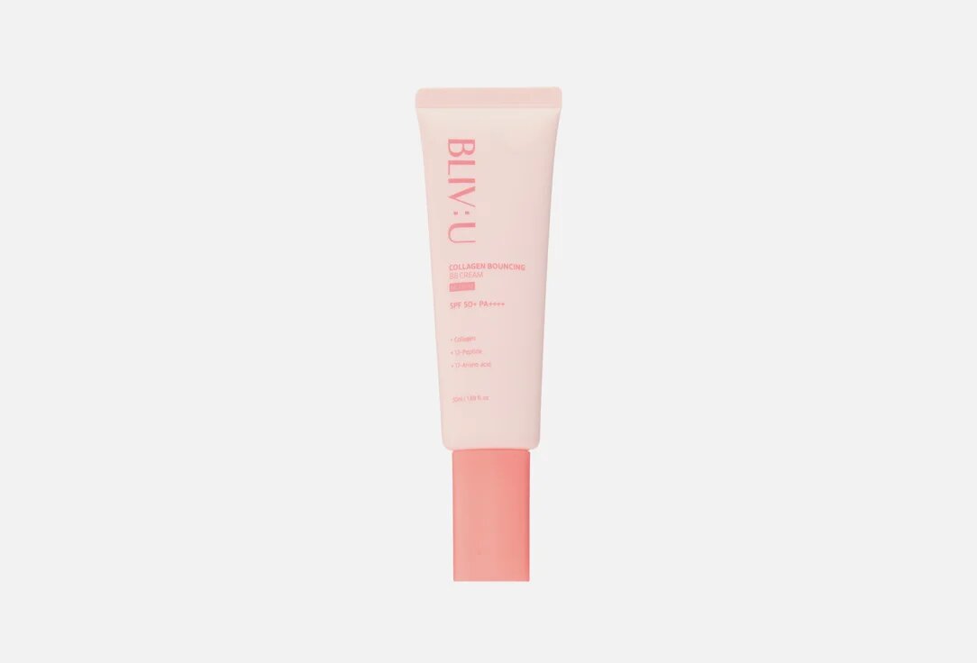 BLIVU Bouncing BB Cream Коллагеновый BB-крем 50мл Бежевый