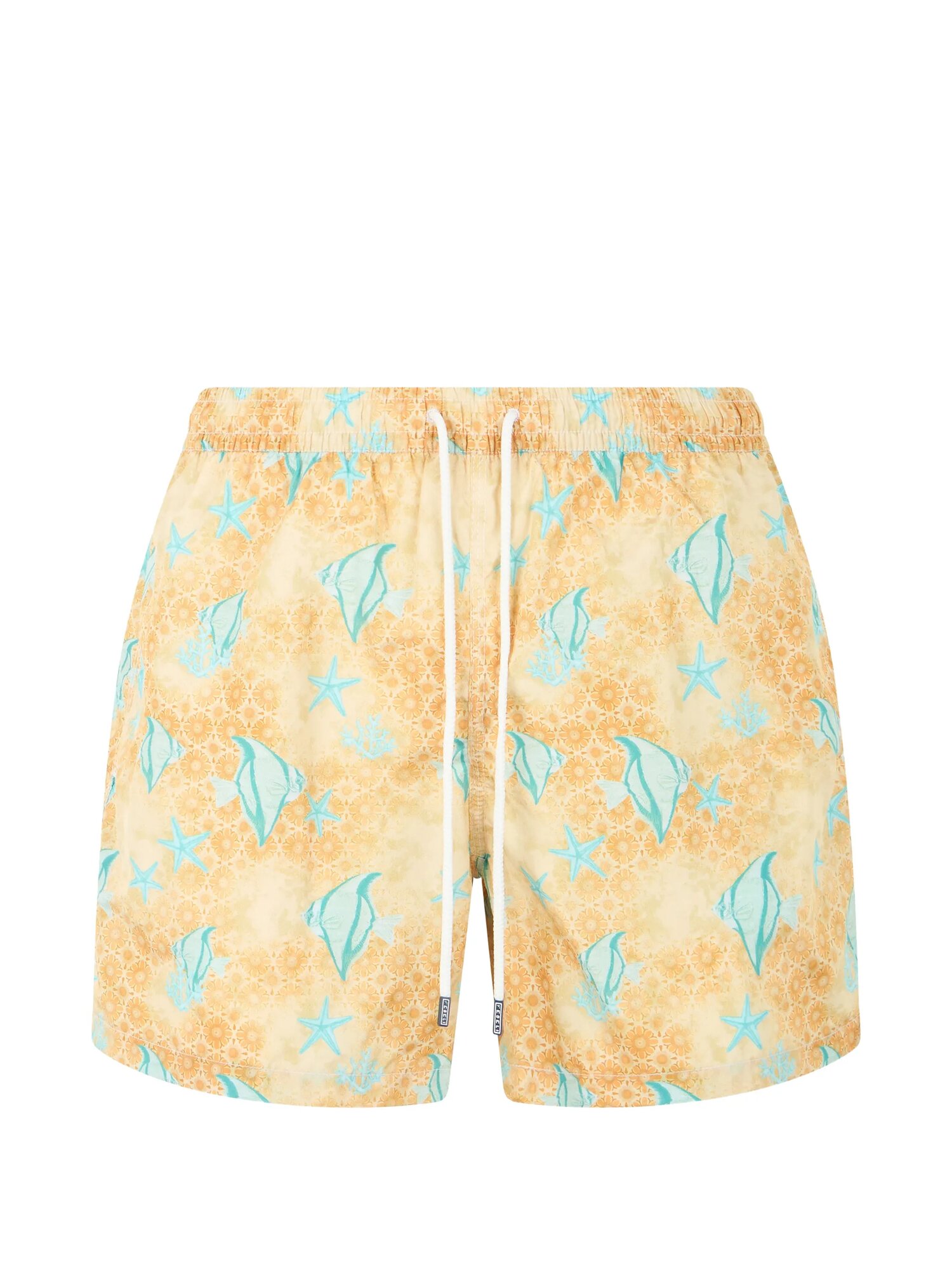 Шорты для плавания FEDELI Graphic-print drawstring swim shorts, размер M, yellow