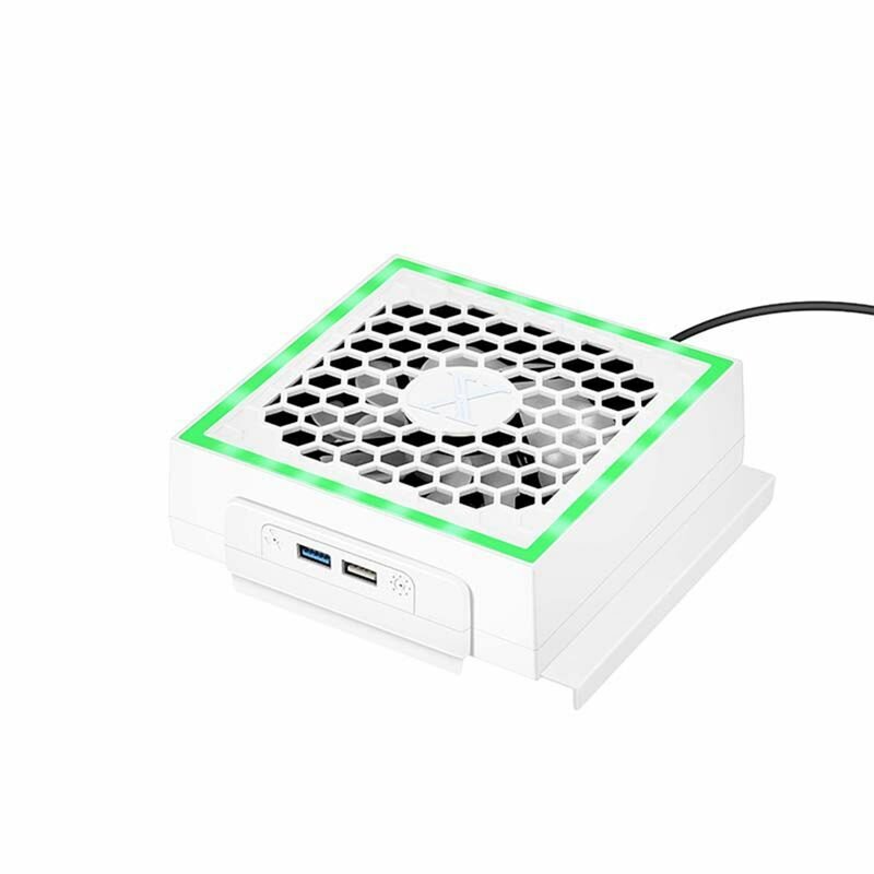Охлаждающий вентилятор с RGB-атмосферой, красочная светодиодная подсветка, игровой кулер, подставка, кронштейн для консоли