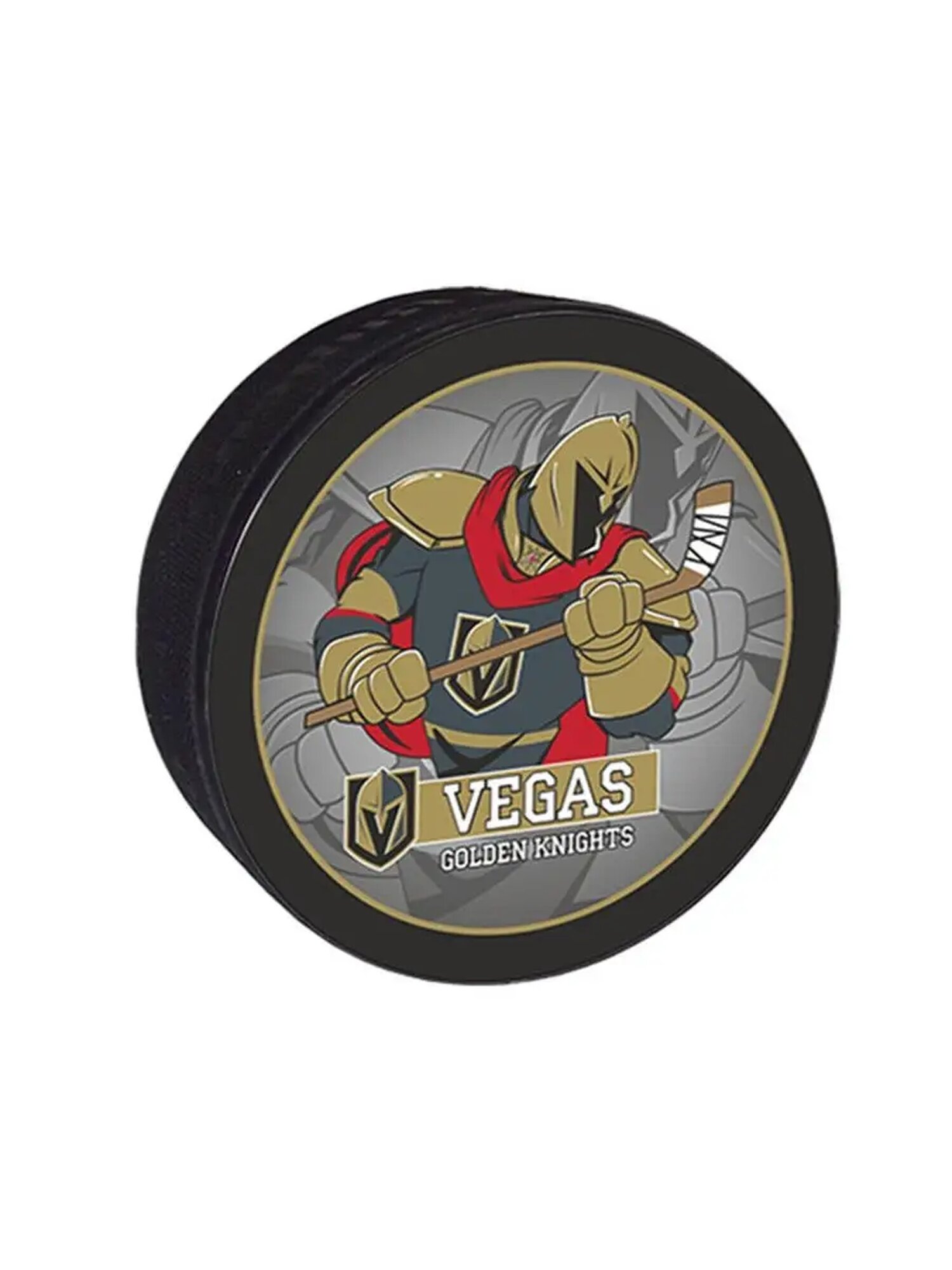 Шайба Sportfanat Vegas Golden Knights Mascot, 76 мм, цвет черный