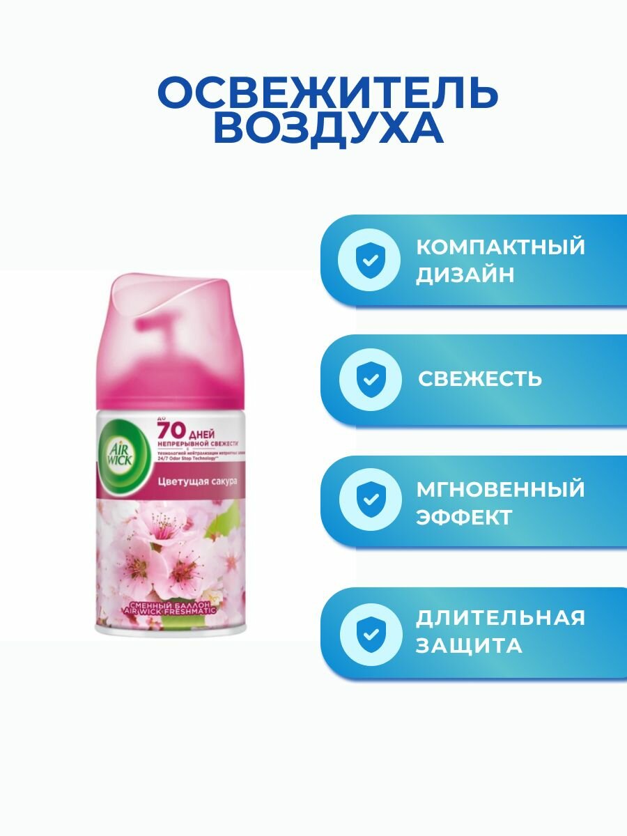 AIRWICK Сменный баллон Цветущая сакура 250 мл