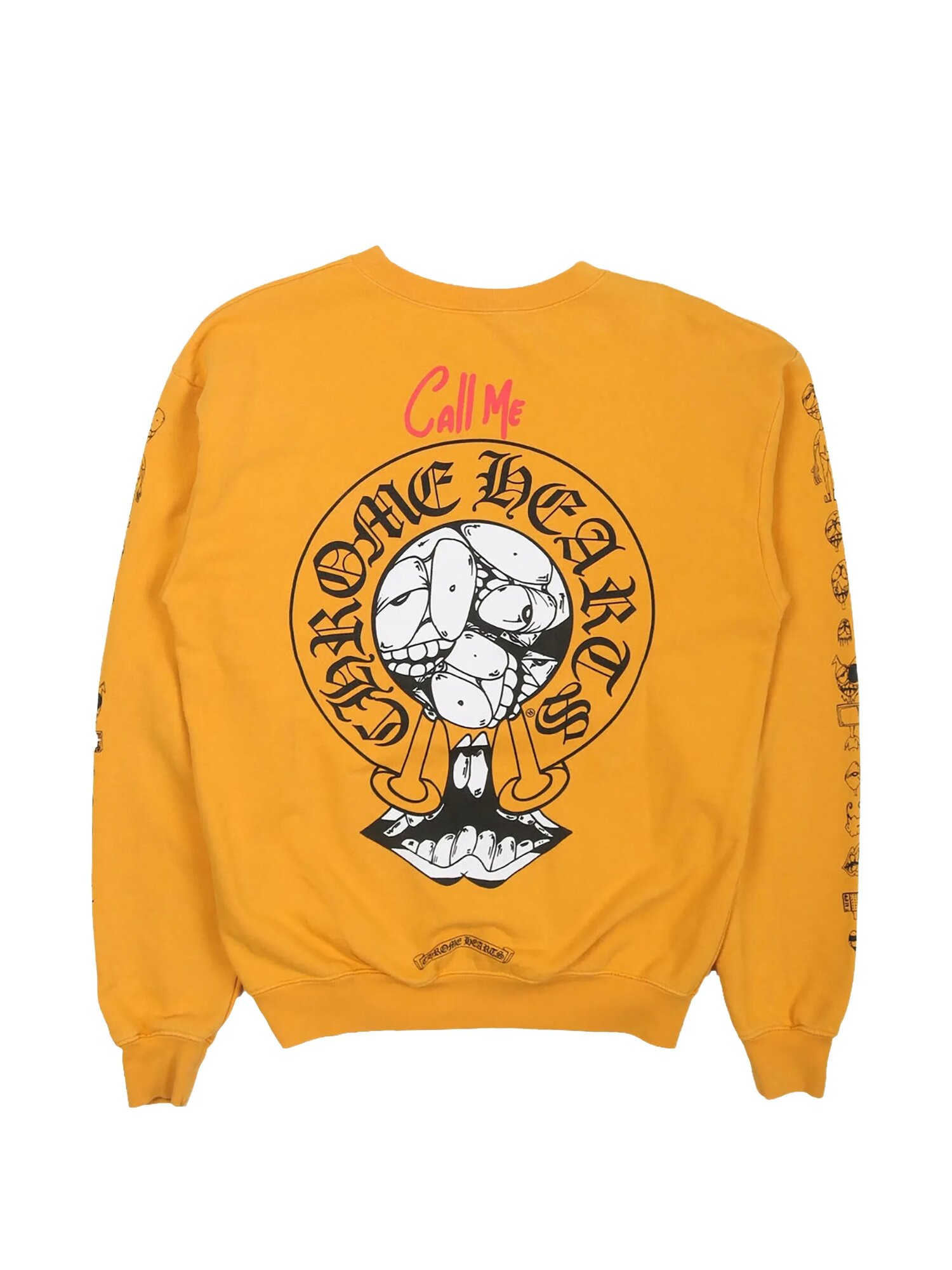 Толстовка Chrome Hearts Crew-neck sweatshirt, размер 46, , Желтый — фото 1