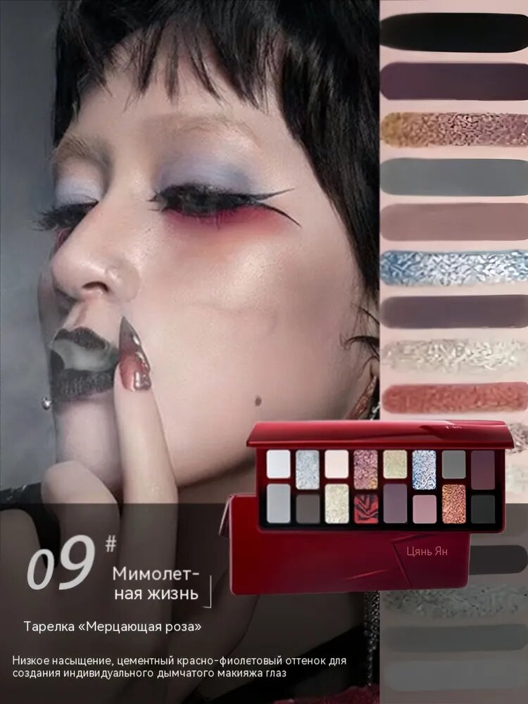 Палитра теней для век CHEERYEP (QIANYAN) Natural Star Eye - 09#Floating Life