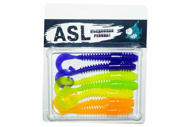 ASL "Джим" цвет "mix 3" L-5см (2"), 12шт/уп