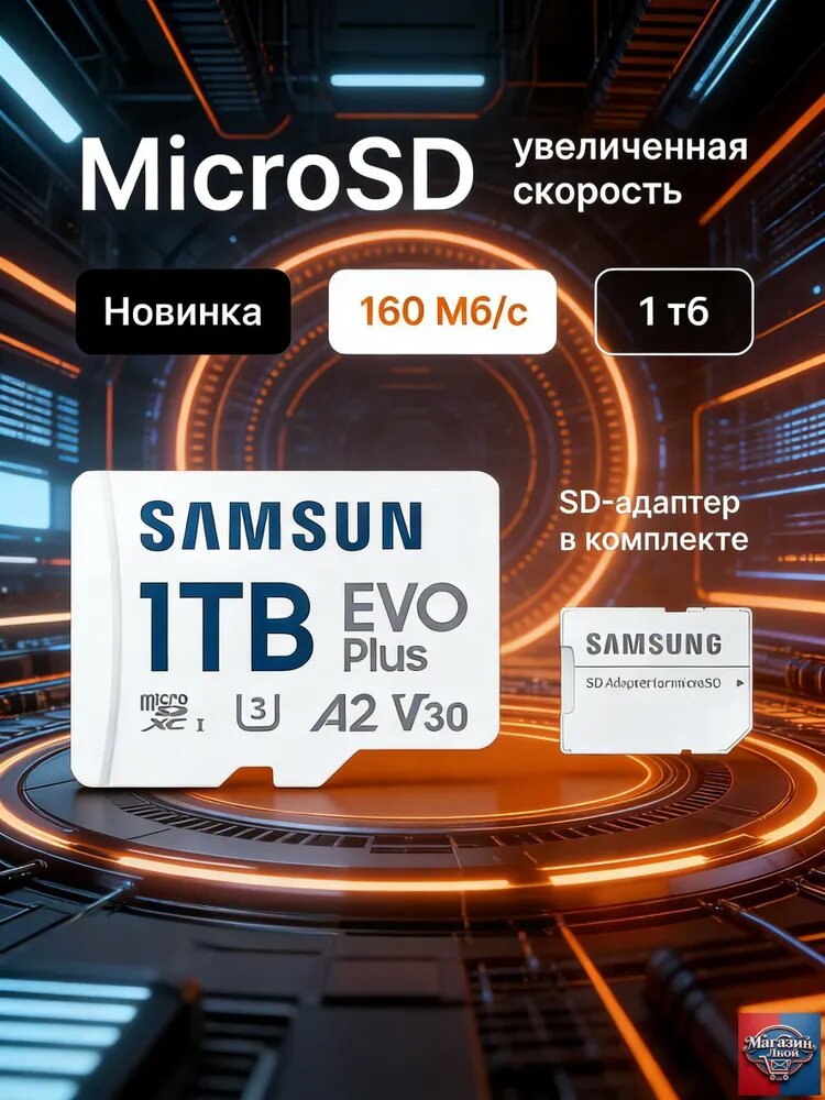 Карта памяти MicroSD (TF), высокоскоростная, для систем видеонаблюдения, видеорегистраторов и телефонов