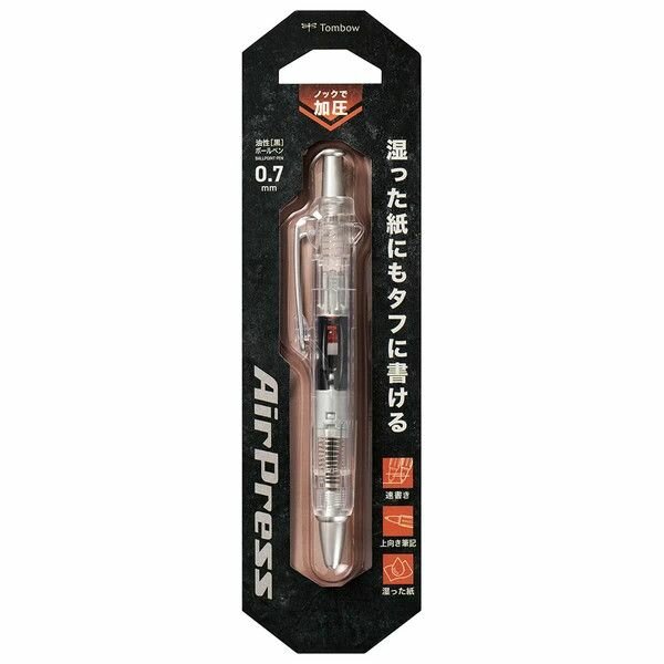 Шариковая ручка Tombow "Airpress", с воздушным механизмом, бесцветная