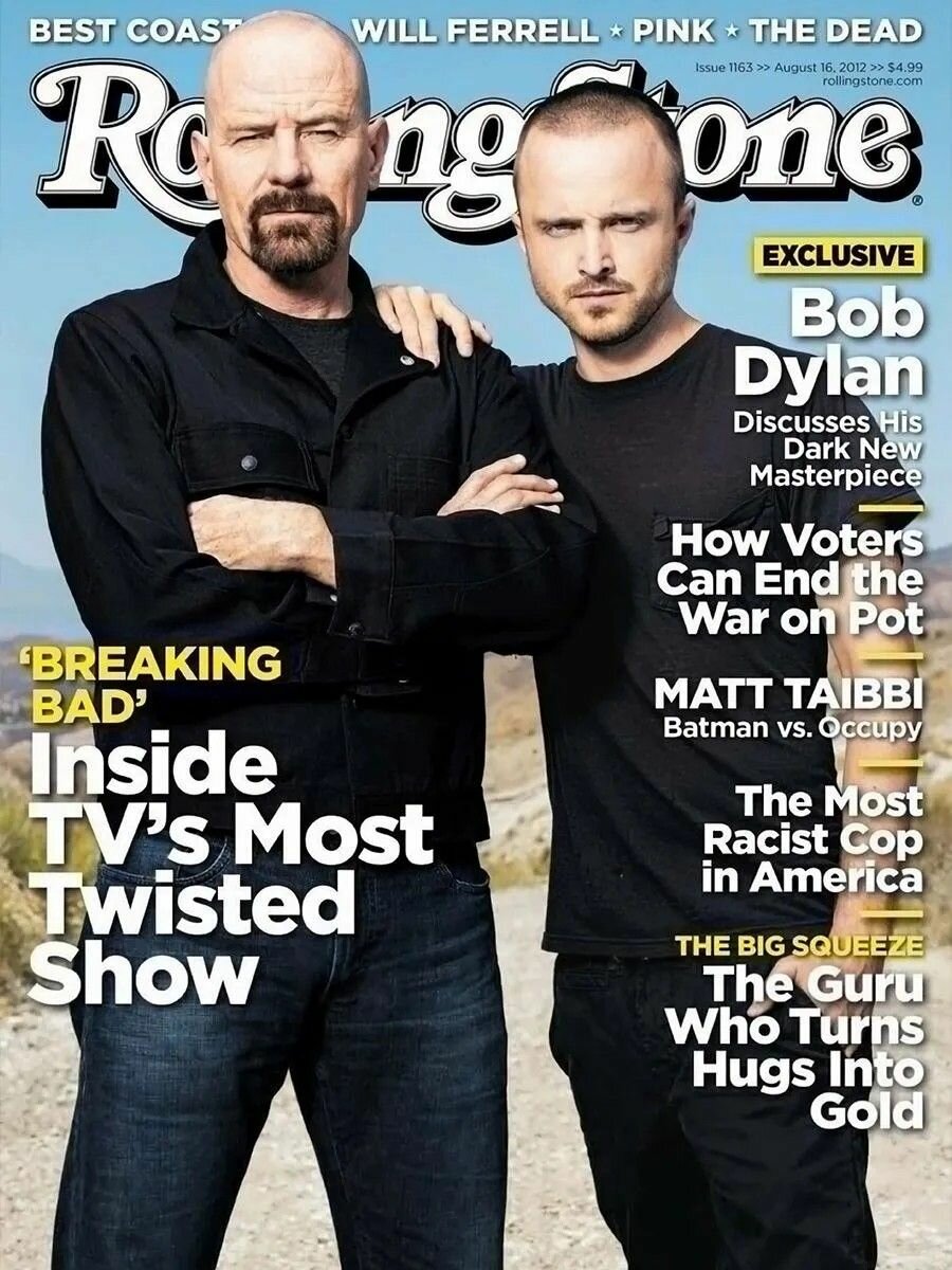 Постер для интерьера на стену (40х50 см). Breaking Bad (Rolling Stone)