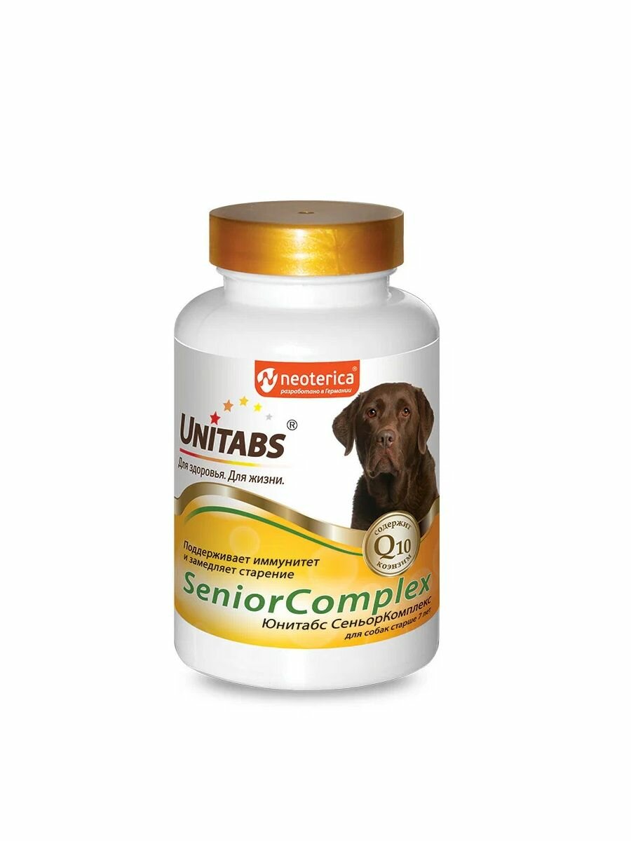 Unitabs Витамины для собак SeniorComplex с Q10, 100 таблеток